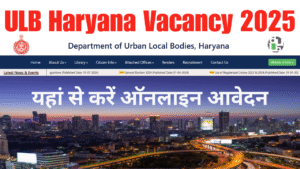ULB Haryana Vacancy 2025: Notification, Eligibility Details Apply ...